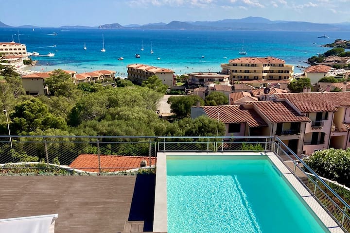 Penthouse With Private Pool, Solarium, 360’ Views - Golfo Aranci