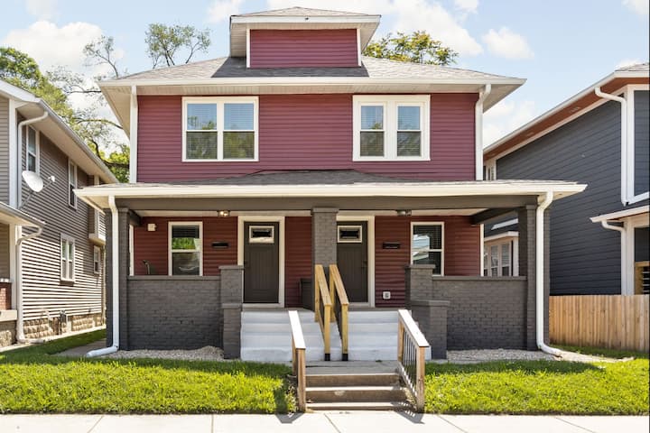 6 Bedroom Home 5 Min To Downtown - 인디애나폴리스