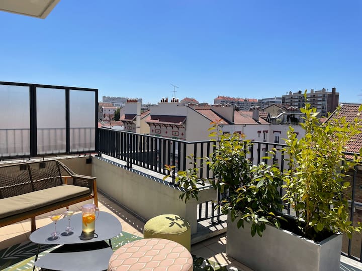 Studio Terrasse Centre Malakoff - M13 Et M4 - Parigi