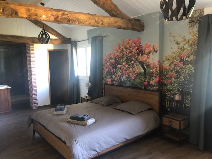 Siccieu - Au Clair De La Pierre : Chambre Saurom - Crémieu