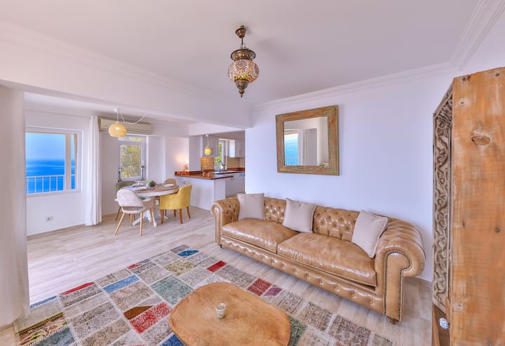 Kaş Yarımada Full Deniz Manzaralı Gardenia Apart - Kaş