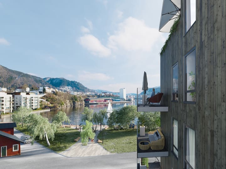 Ny Og Moderne Leilighet I Bergenhus - Bergen, Norwegen