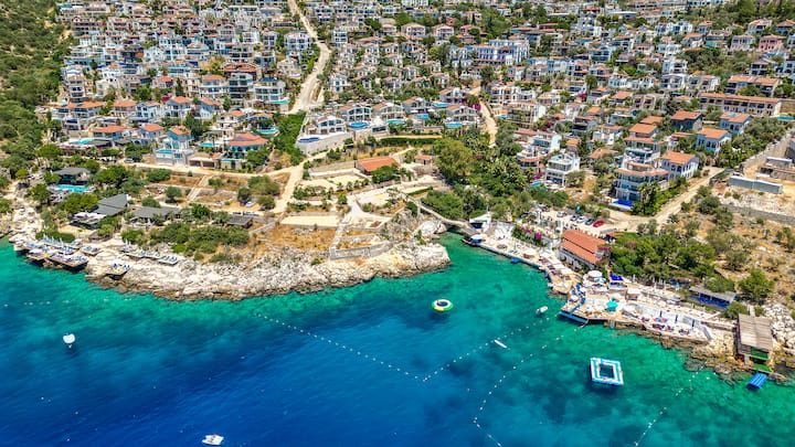 Villa Nova Mare, Denize Yürüme Mesafesinde 6 Kişi - Kalkan