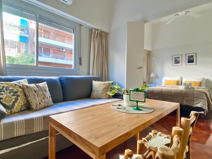 Lindo Estudio Moderno En El Corazón De Recoleta - Buenos Aires