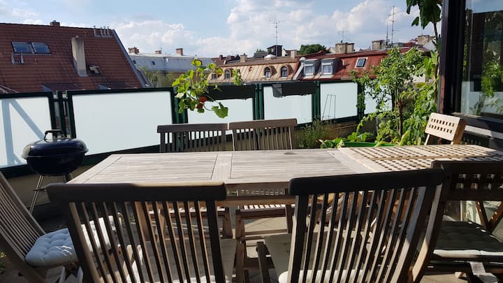 Apartment With Beautiful Terrace Near City Center - Munich