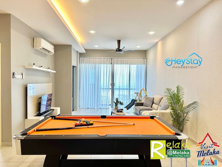 Atlantis6-11pax/town Jonker St/seaview/pooltable - Malacca