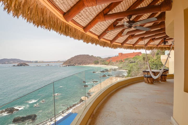 Lujoso Y Amplio Depa Con Increíble Vista Al Mar - Zihuatanejo
