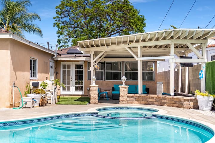 *Sunset Oasis W/pool & Jacuzzi, Near Beach & Lax* - South Gate, CA