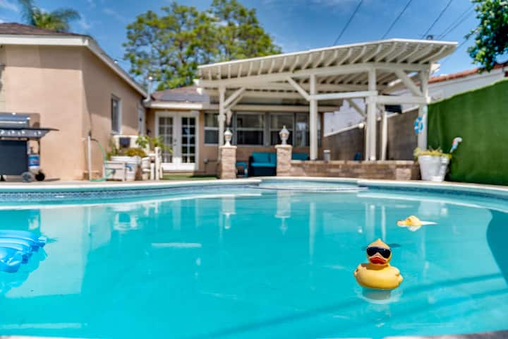 ~Sunset Oasis W/pool & Jacuzzi, Near Beach & Lax~ - Downey, CA