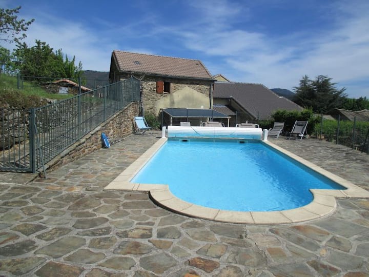 Ancienne Ferme Cévenole  Sud Ardèche Avec Piscine - Villefort