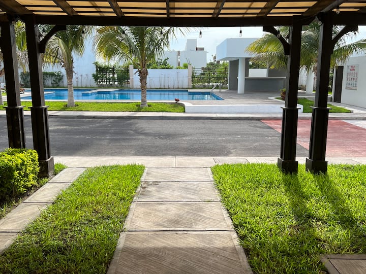 Casa Muy Cómoda En Privada Con Alberca - Costa Dorada