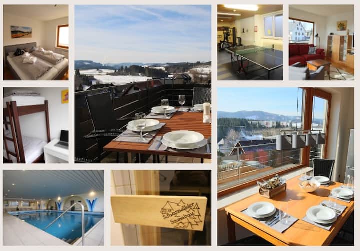 Appart. (2 Chambres, 1 Salon, Piscine, Sauna) - Lenzkirch