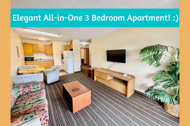 3 Bdrm Furnished Apt With Kitchen, Living Room, Tv - Gresham