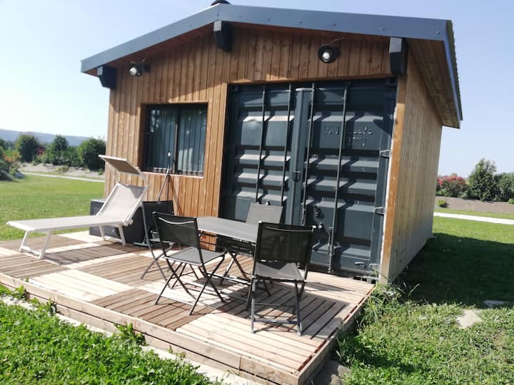 "Laisse Cargo" Le Container - Jardin Zen d'Erik Borja