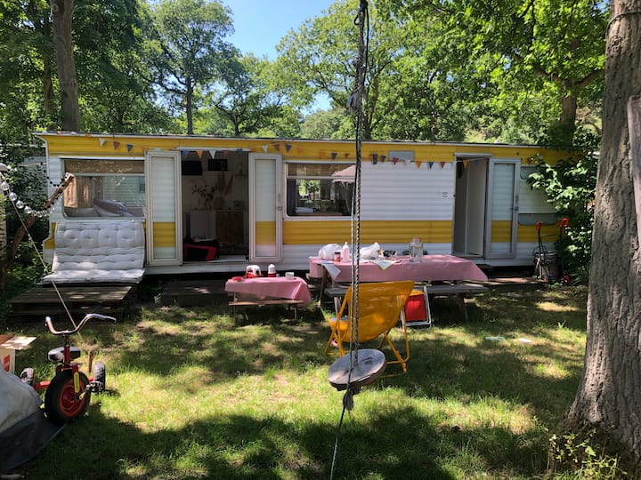 Caravan In The Forest Near Beach - Wijk aan Zee