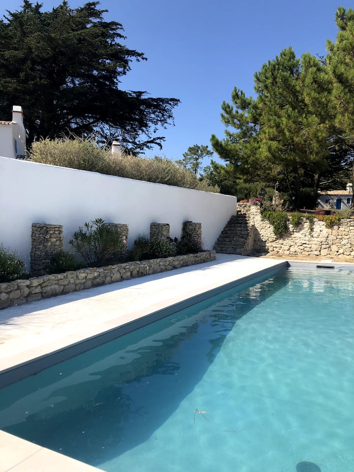 Maison De Charme, Piscine Et Accès Plage - Barbâtre
