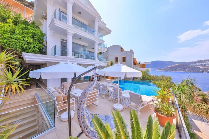 Stunning Villa For 10, Gym, Sauna, Great Sea Views - Kalkan