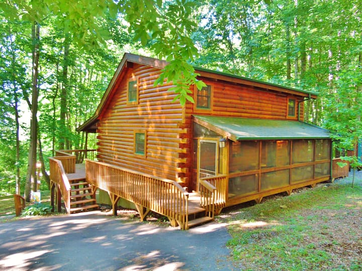 Log Cabin, Mountain View, Ez Access, Playground - Maggie Valley