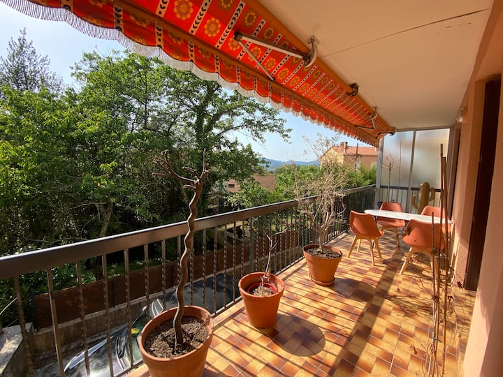 Céret Centre 2 Chambres Terrasse & Vue Montagne - Céret