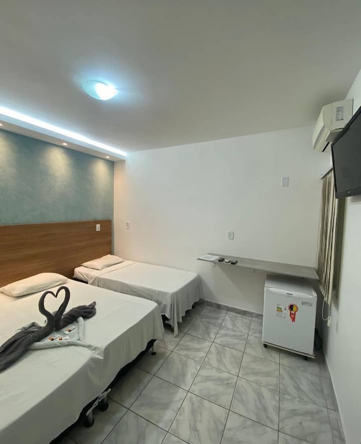Pousada Ilha Bela- Quarto Duplo Solteiro - Maceió