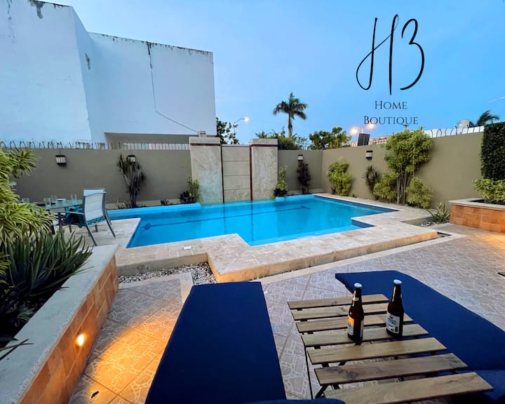 Home Boutique H3 Piscina Privada Ubicada Altabrisa - Mérida, México