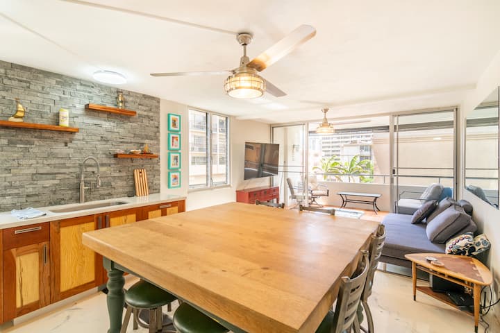 1 Br Condo Near Ala Wai, Shopping, Beach, Dining - Hawaï
