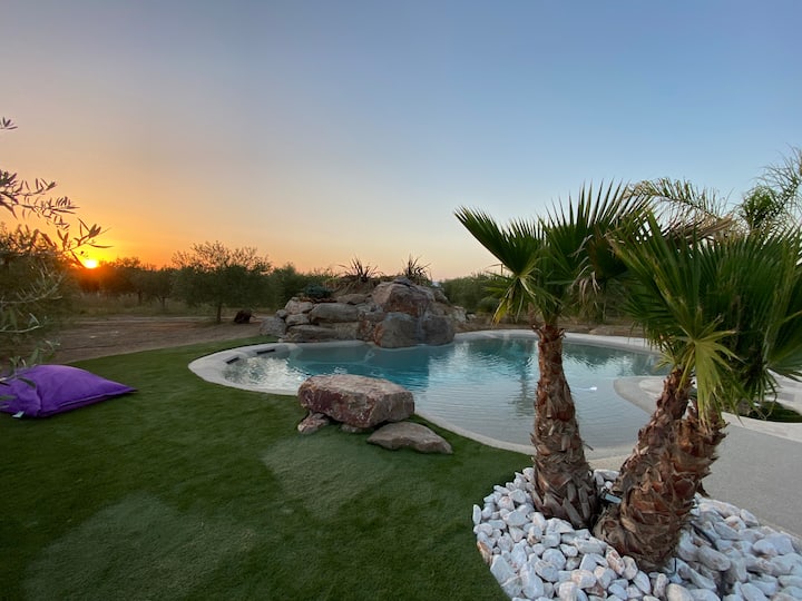 Villa " L'amandier" Avec Piscine Lagon à Partager - Montagnac