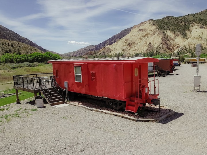 Missouri Pacific Caboose. Big Rock Candy Mountain! - Fremont Indian State Park and Museum, Sevier