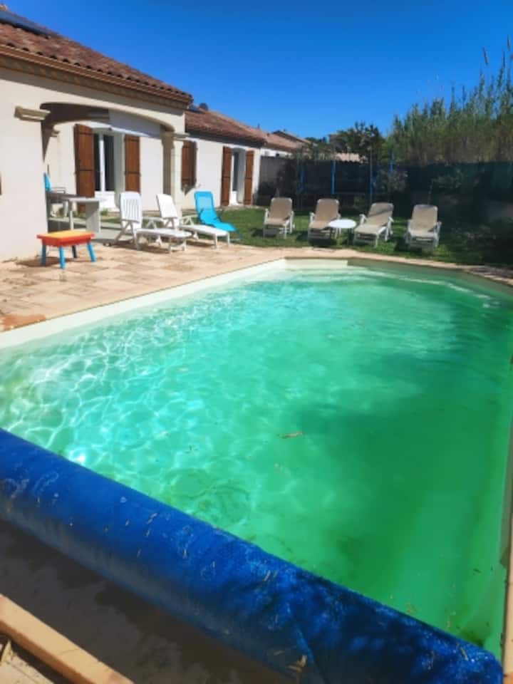 Villa Familiale Avec Piscine Privée - Pézenas