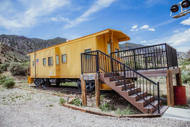Union Pacific Caboose. At Big Rock Candy Mountain! - Fremont Indian State Park and Museum, Sevier