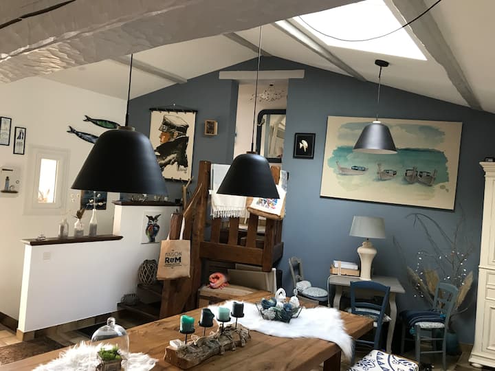 Au Calme, Petite Maison à 200m De La Mer. - Apremont