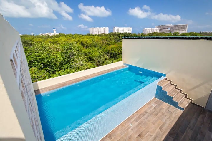 Studio Apartment Close To The Beach-starlink Wifi - Cancún