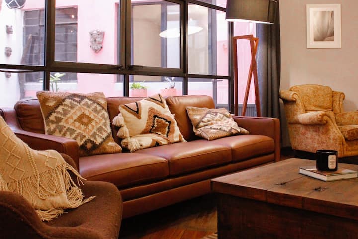New Mex Inspired Bo-ho Chic Apt + Private Patio! - Benito Juarez
