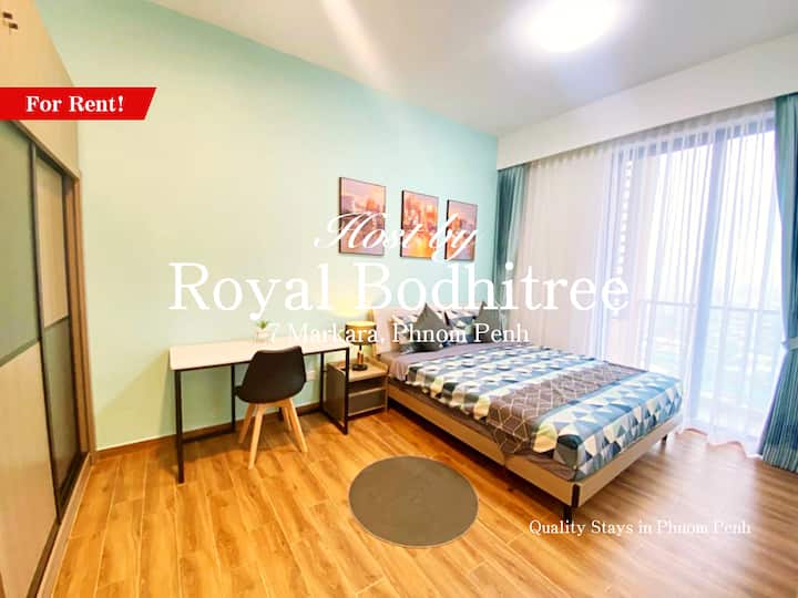 Sl1208_位於金邊市中心的一房公寓/泳池/健身房/近中央市場/近安達大樓/近塔子山 - Phnom Penh