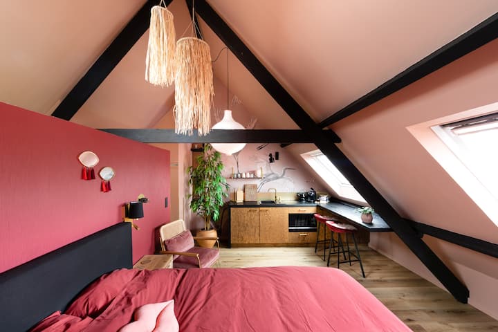 Romantische Flat Hart Van Brugge (Pink) - Brügge
