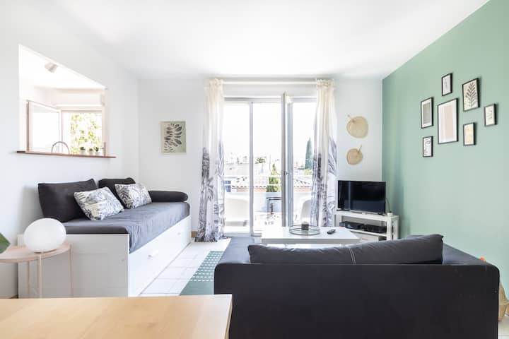 Bel Appartement Avec Terrasse Et Parking Privé - Ibis Toulouse Purpan Aeroport