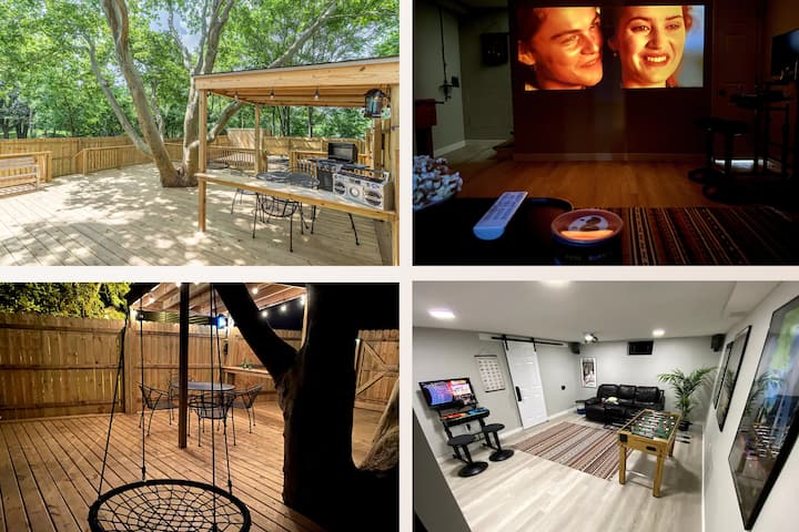 Columbus Private Home: Bbq Deck, Game & Movie Room - Columbus, OH