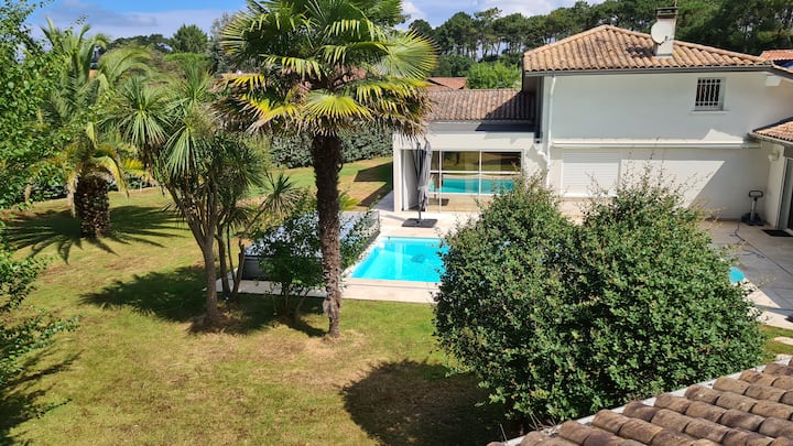 Villa Landes Proche Plage Piscine Chauffée 10 Pers - Pays basque français