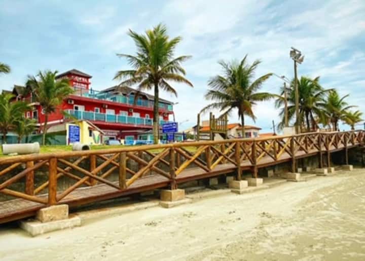 Hotel De Frente à Praia Com Café Da Manhã - Peruíbe