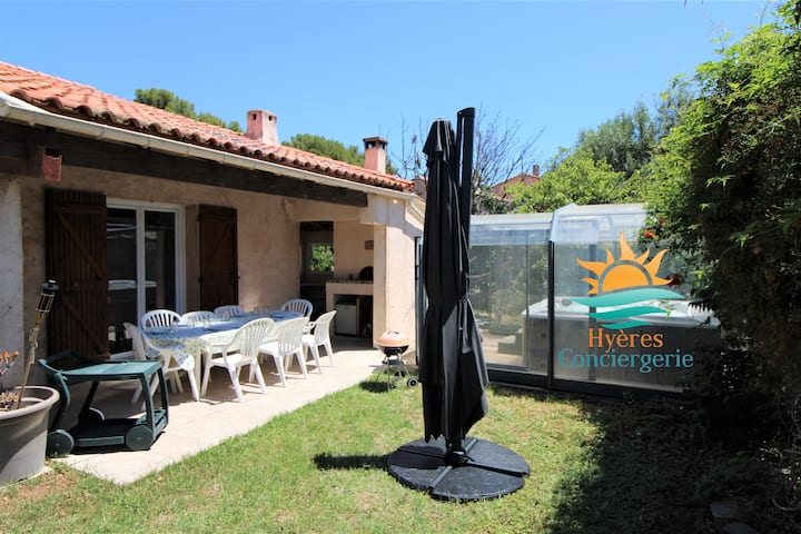 Villa 4 Chambres, Jardin, Jacuzzi Hyères Pk/clim - Carqueiranne