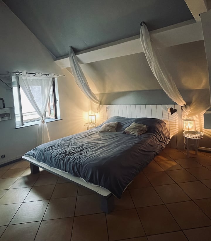 Chambre Avec Lit Double Et Petit Coin Bureau - Belfort