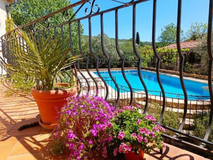 Joli Cabanon En Pierres, Grande Piscine Et Jardin - Lorgues