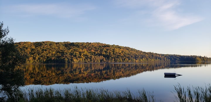 A-frame Au Bord Du Lac Avec Vue Sur La Montagne - Quebec