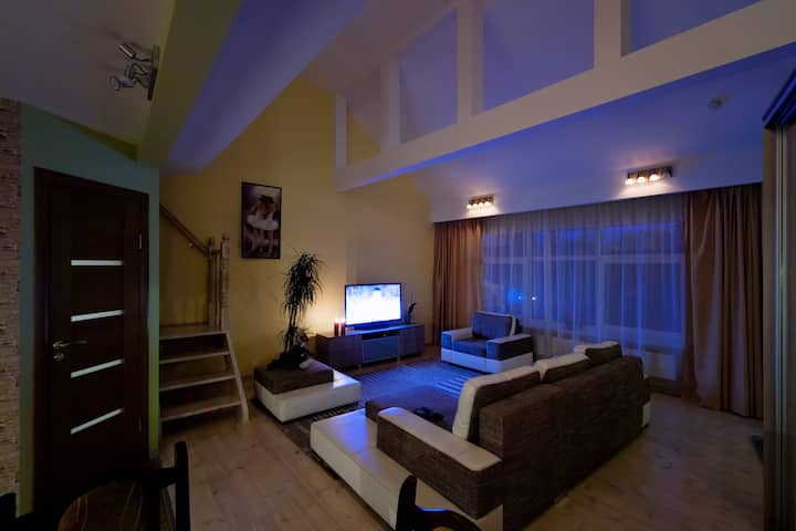 Daugavaduplexcosylux Free Parking 65m - Riga