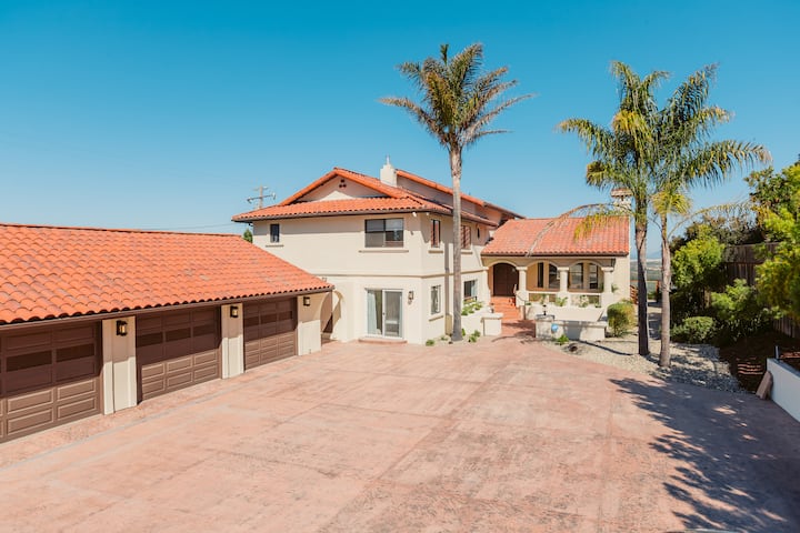 Stunning 8 Bedroom Oceanview Villa With Pool & Spa - Arroyo Grande, CA