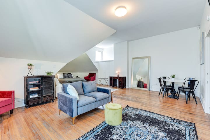Spacious Top Floor 1br Apt In Ote Historic Mansion - コロンバス, OH