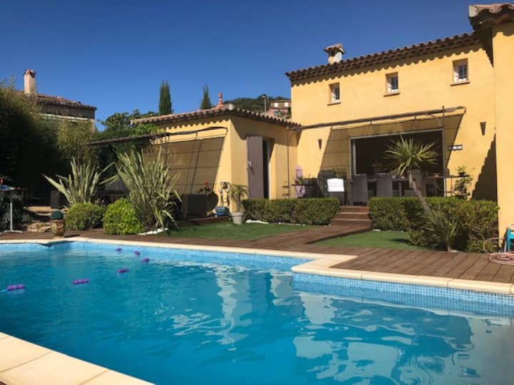 Villa Indépendante Climatisée Piscine Calme. - Cogolin