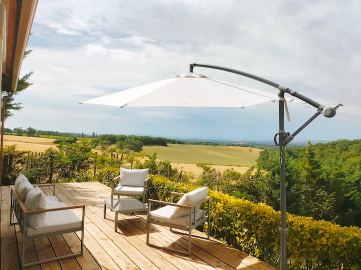 Agréable Villa Avec Jacuzzi - Castelnaudary
