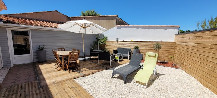 La Guitoune, Maison Cosy Et Déco à 200m De La Mer - Grues