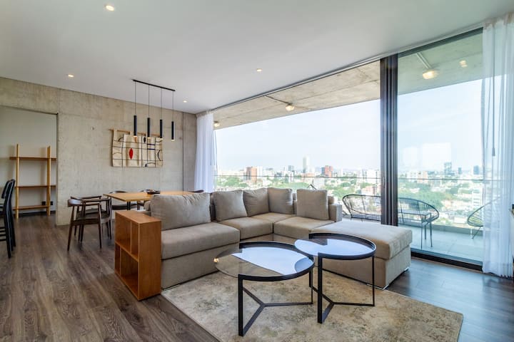 Hermoso Apartamento Vista Panorámica + A/c Piso 14 - Guadalajara, Jalisco, Mexique